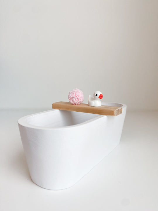 Dollhouse Bath Tub Bar Duck Loofah | Dollhouse Accessories 1:12 Scale ...