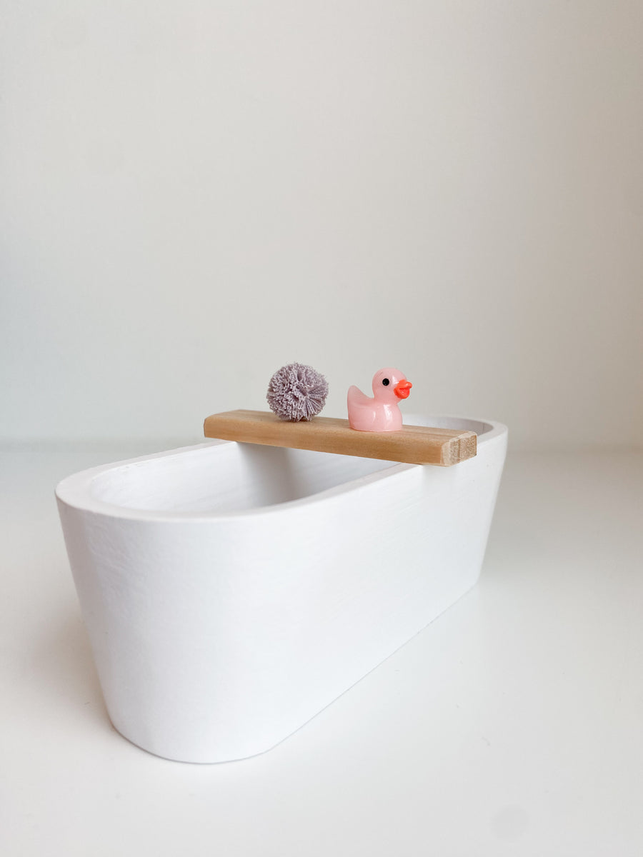 Dollhouse Bath Tub Bar Duck Loofah | Dollhouse Accessories 1:12 Scale ...