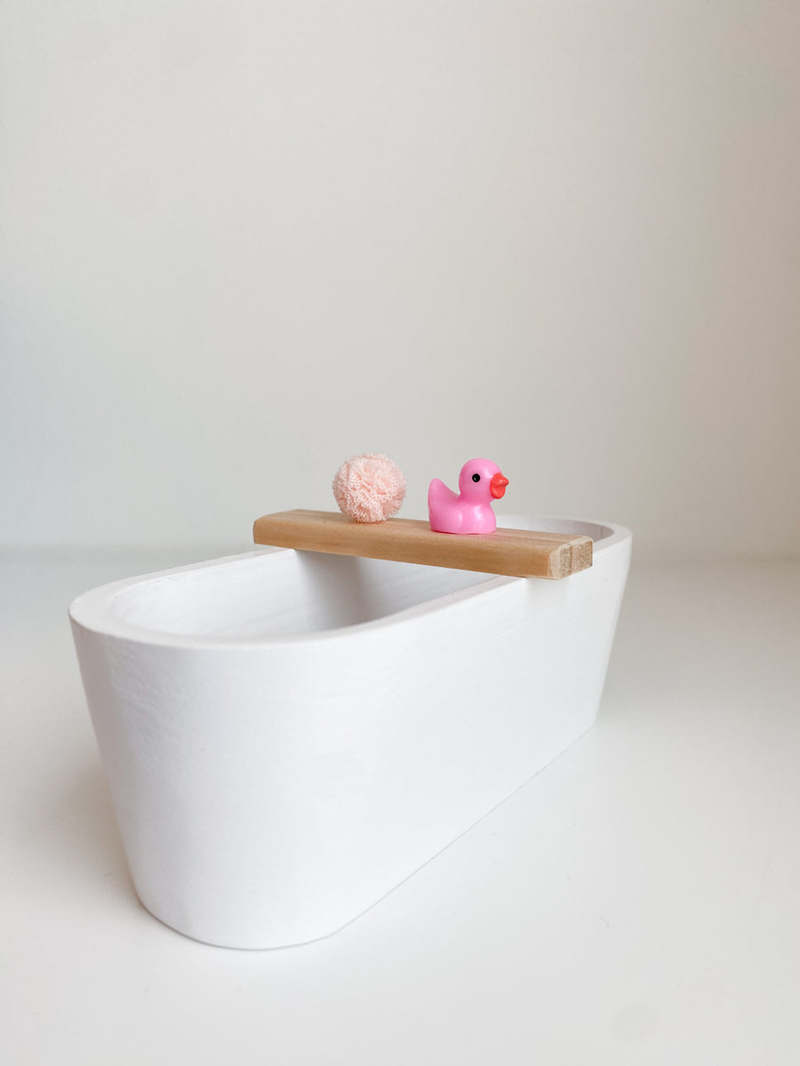 Dollhouse Bath Tub Bar Duck Loofah | Dollhouse Accessories 1:12 Scale ...