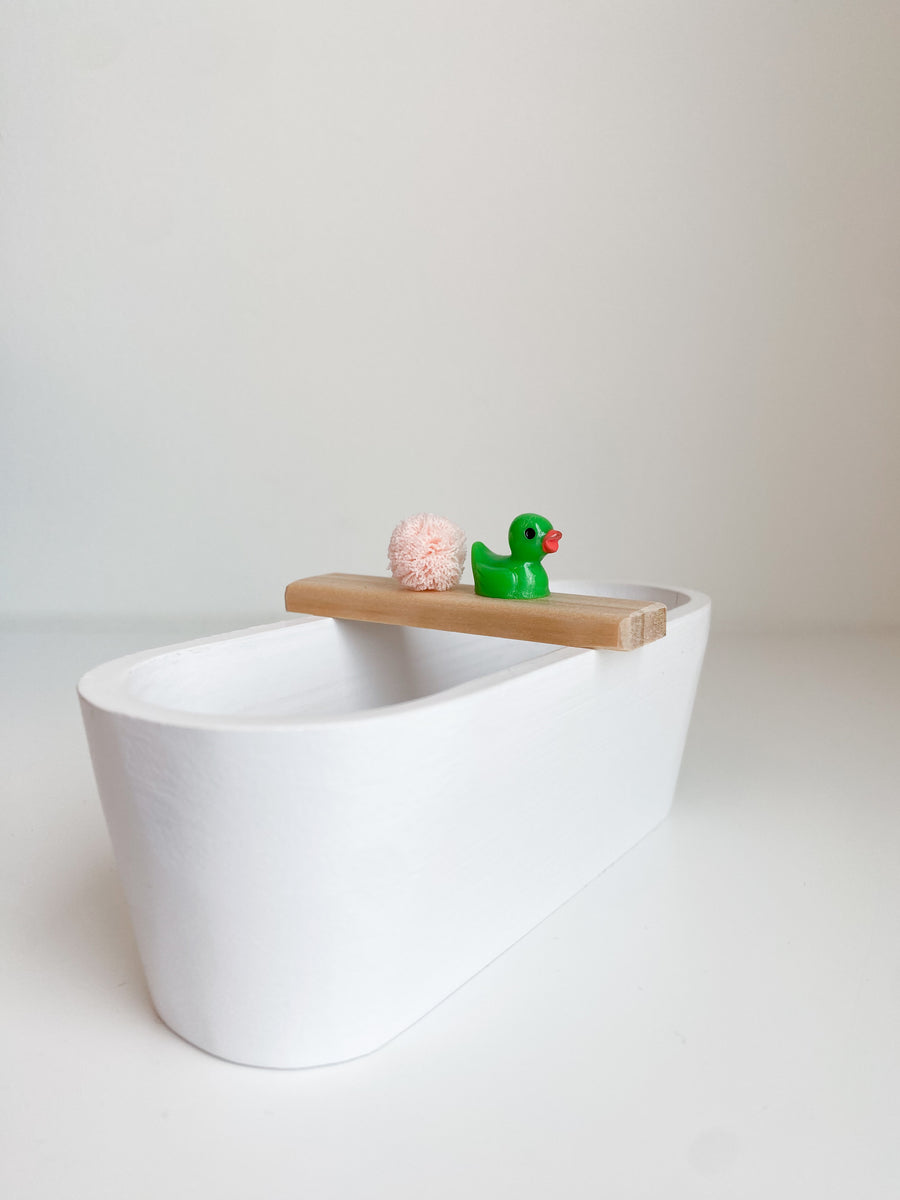 Dollhouse Bath Tub Bar Duck Loofah | Dollhouse Accessories 1:12 Scale ...