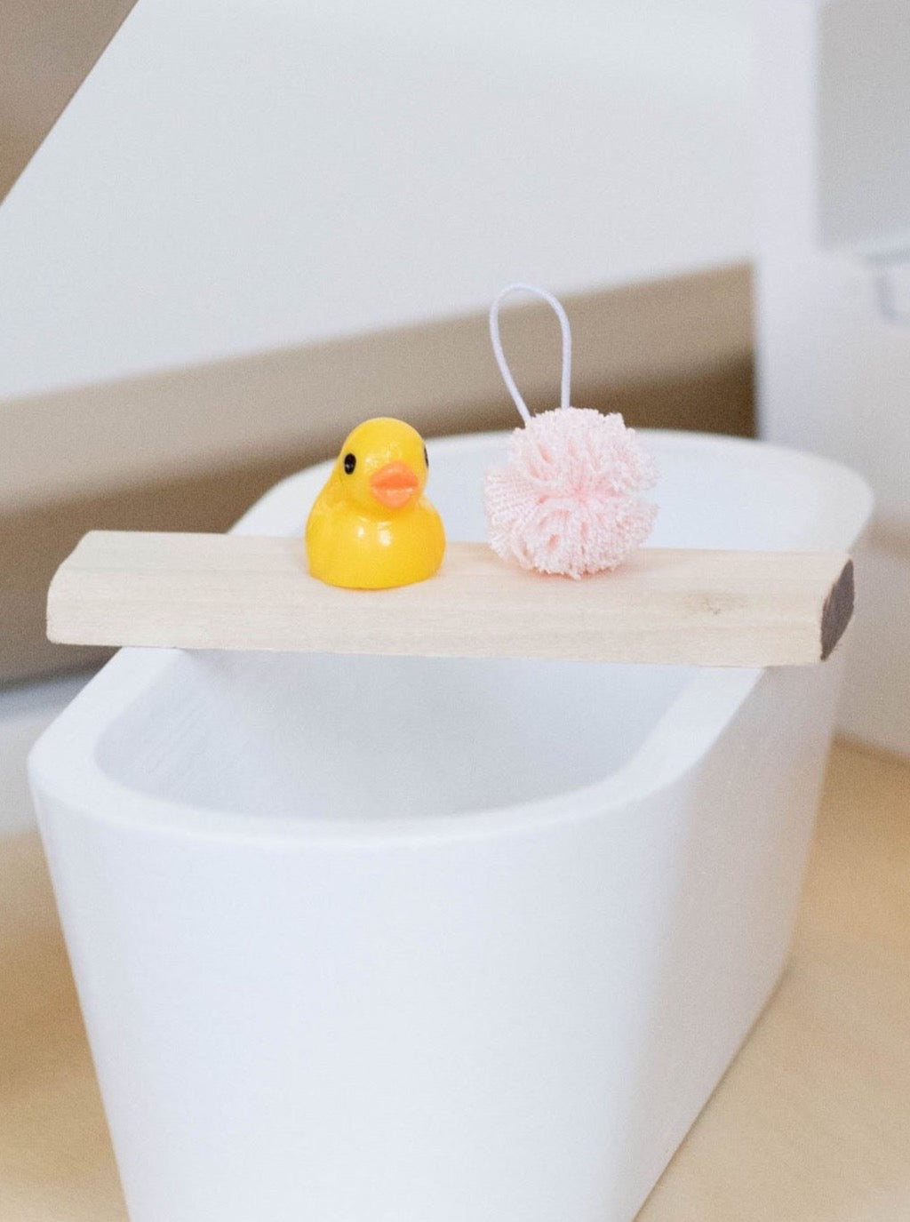 Dollhouse Bath Tub Bar Duck Loofah | Dollhouse Accessories 1:12 Scale ...