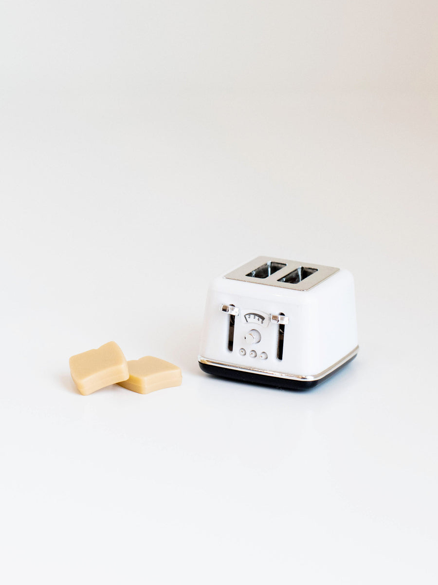 Dollhouse Countertop Toaster + Toast | White | 1:12 Scale Macy Mae ...