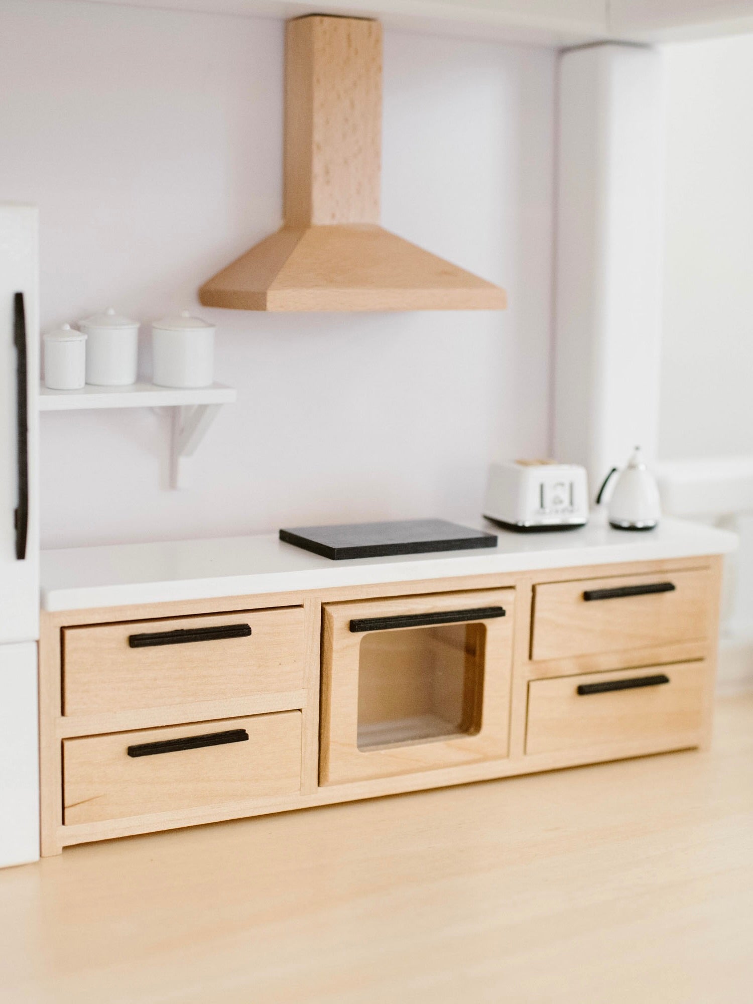 Dollhouse Modern Kitchen Base Cabinet Cooktop Oven | 1:12 Scale – Macy ...